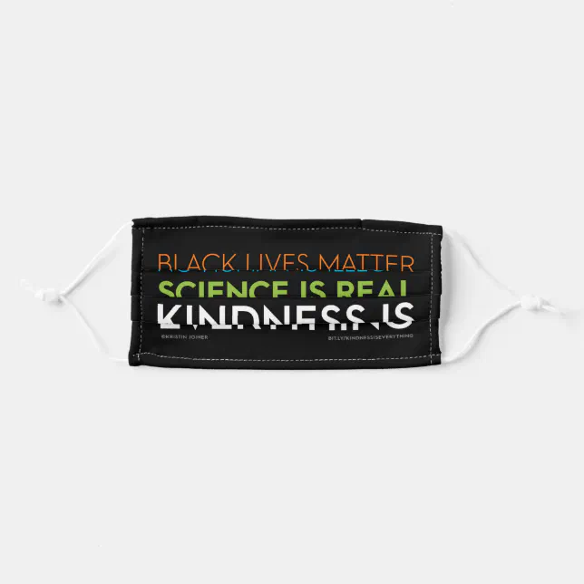 #KindnessIsEverything Face Mask Black | Zazzle