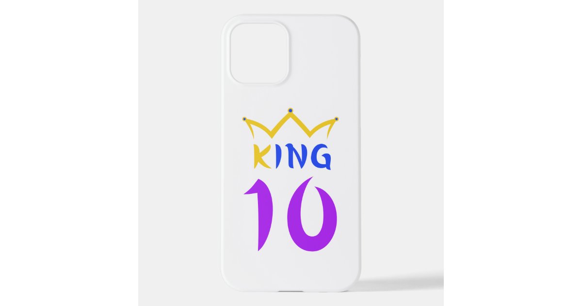 King 10 iPhone case | Zazzle