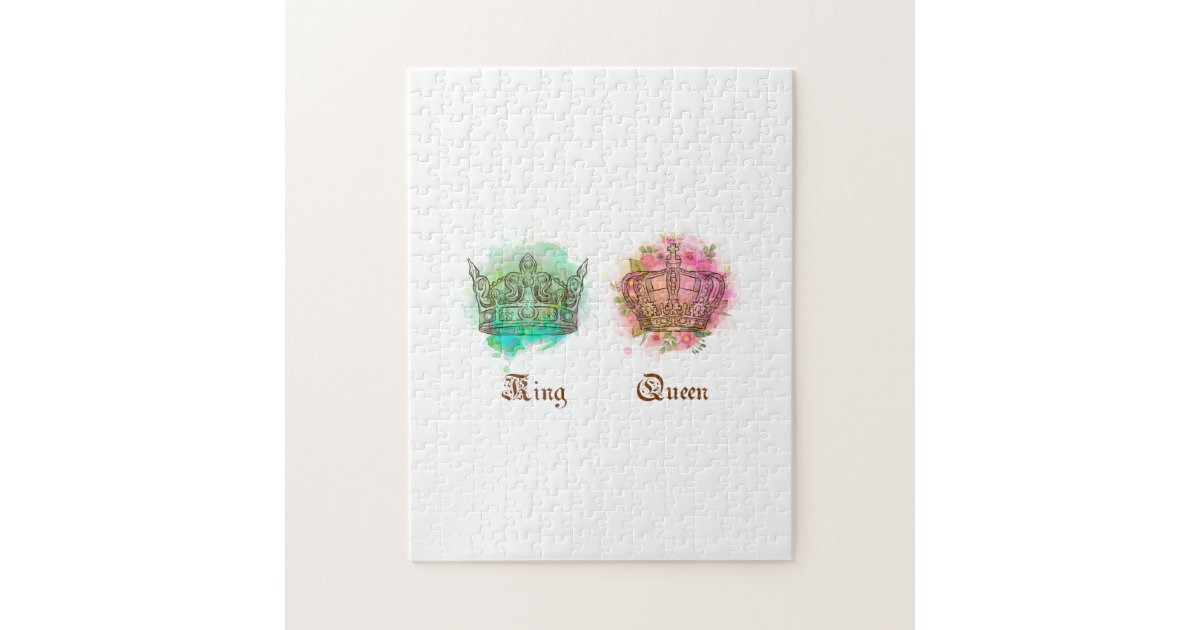 King and queen jigsaw puzzle | Zazzle