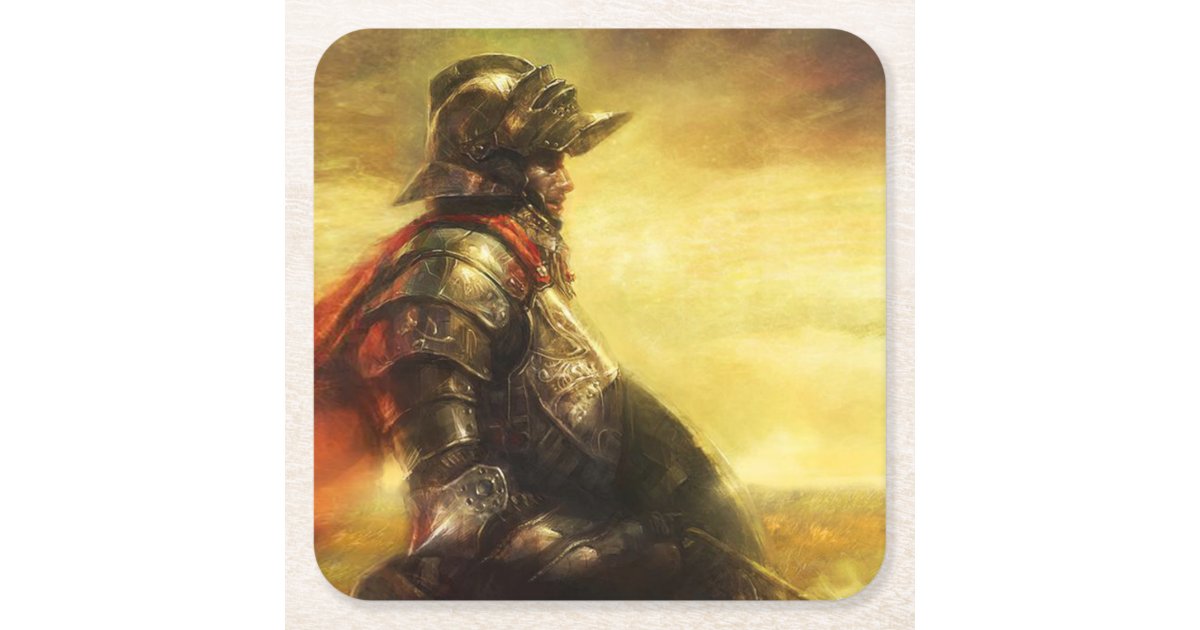 King Arthur paper coaster | Zazzle