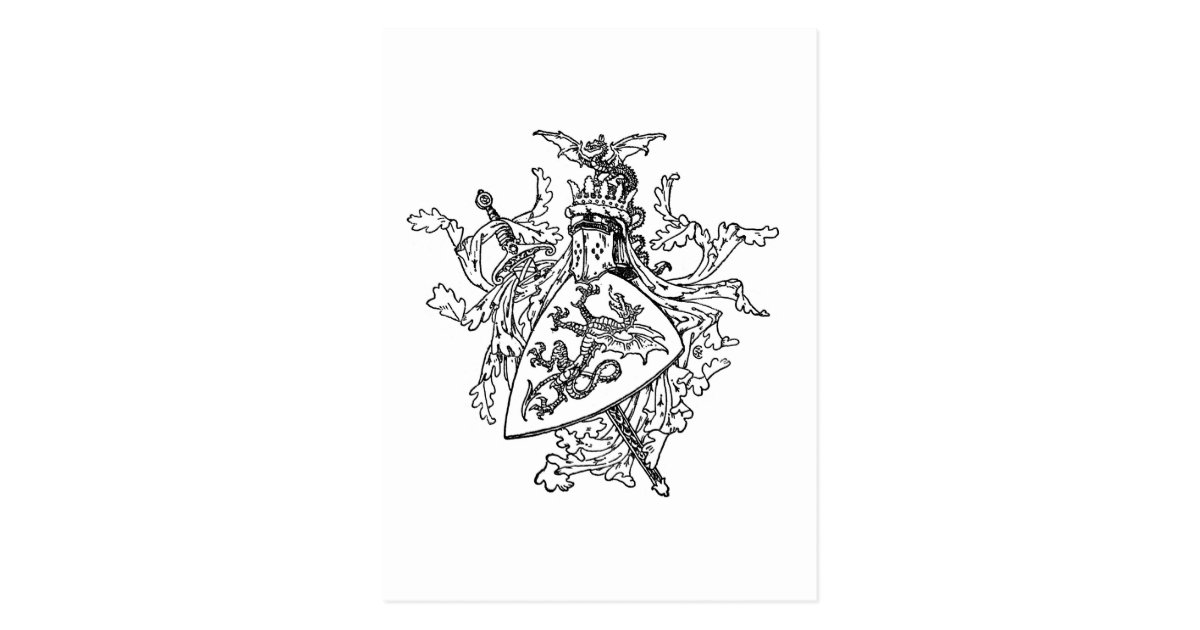 King Arthur's Coat of Arms Postcard | Zazzle.com