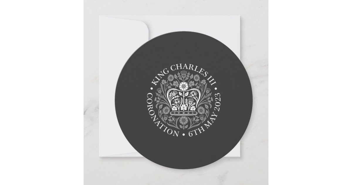 King Charles III Coronation Emblem Invitation | Zazzle