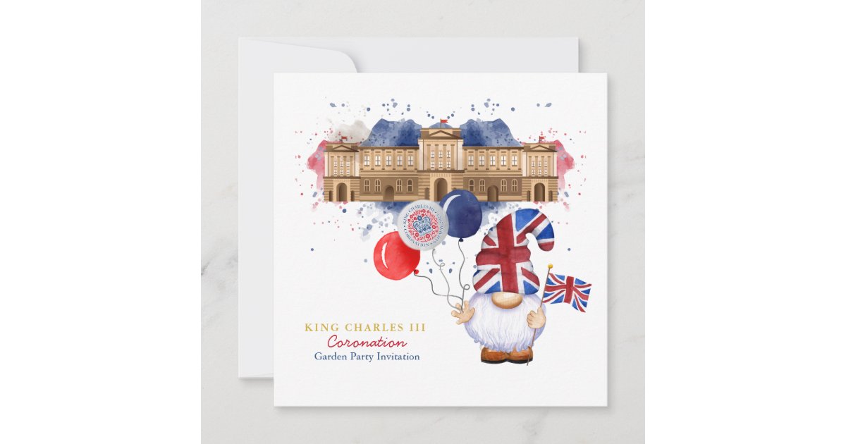 King Charles III Coronation Fun Customized Party Invitation | Zazzle