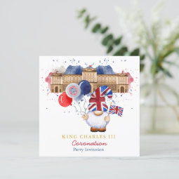 King Charles III Coronation Fun Personalized Invitation | Zazzle