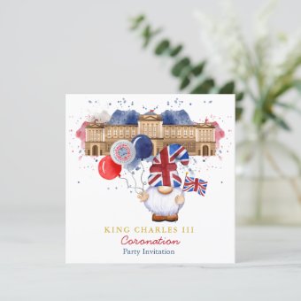 King Charles III Coronation Fun Personalized Invitation | Zazzle