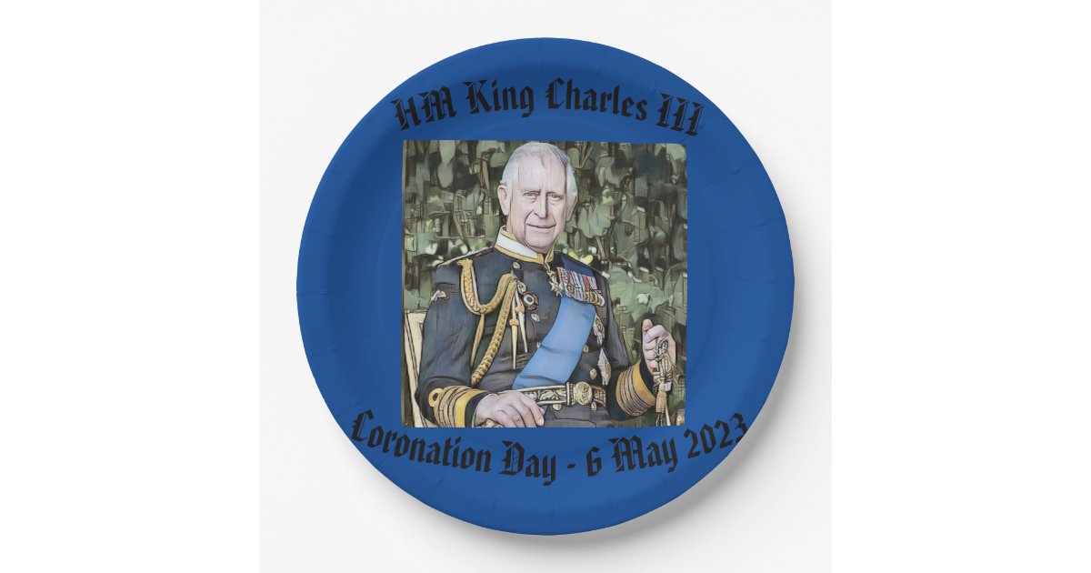 King Charles III Coronation Paper Plates | Zazzle