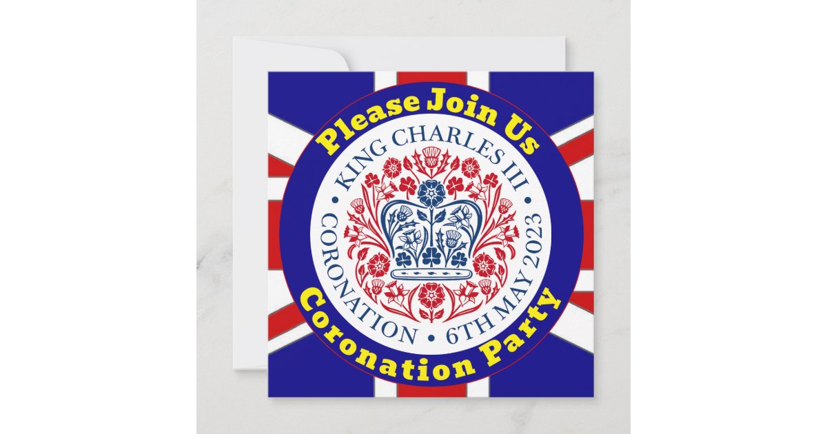 King Charles III Coronation Party Invitation | Zazzle