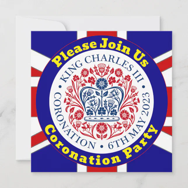 King Charles III Coronation Party Invitation | Zazzle