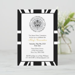 King Charles III Royal Coronation Street Party Invitation | Zazzle