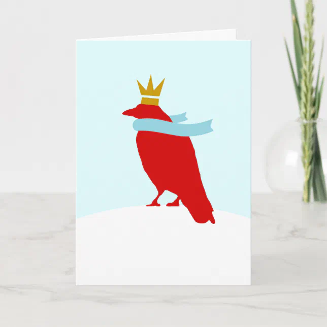 King Crow Holiday Card | Zazzle