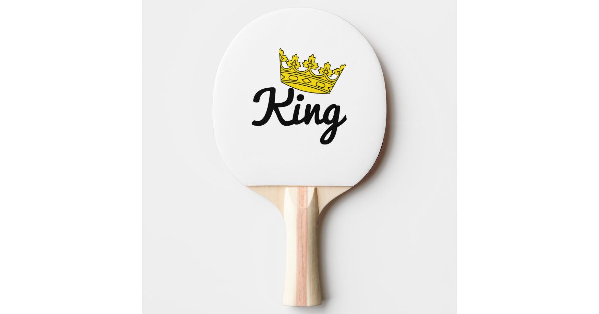 King crown ping pong paddle | Zazzle