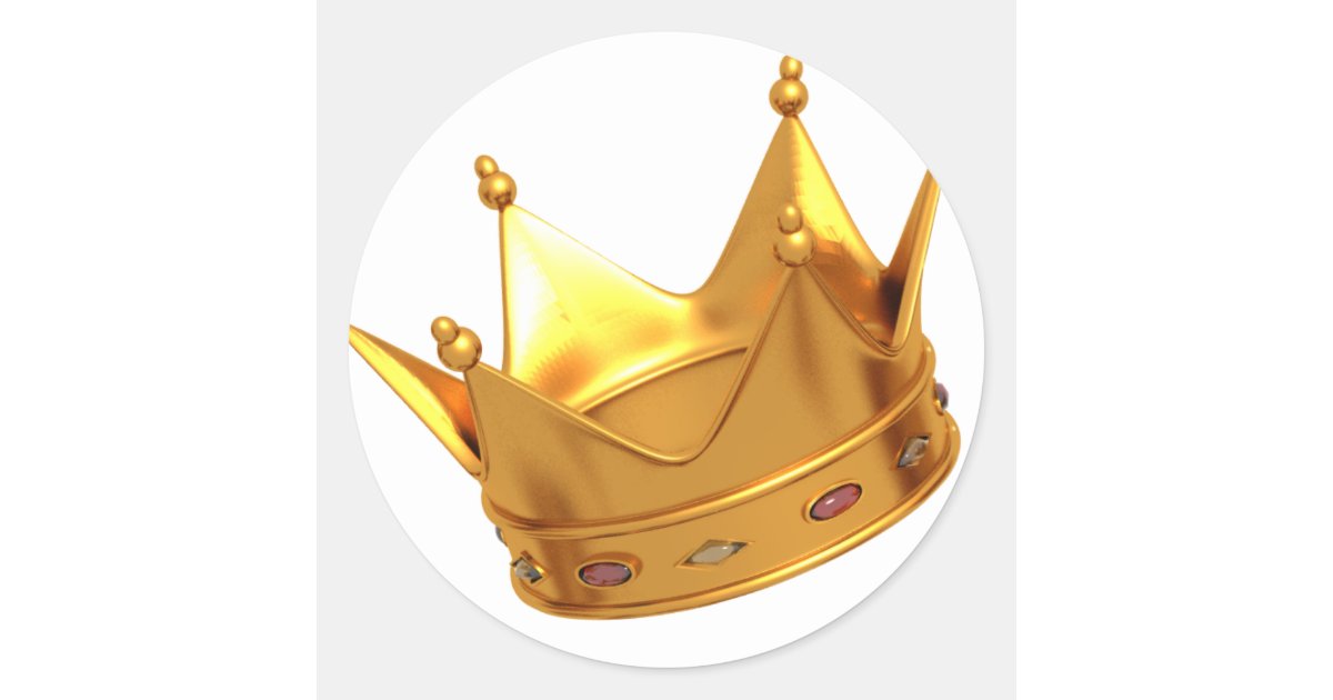 King Crown Sticker | Zazzle King Crown Sticker | Zazzle