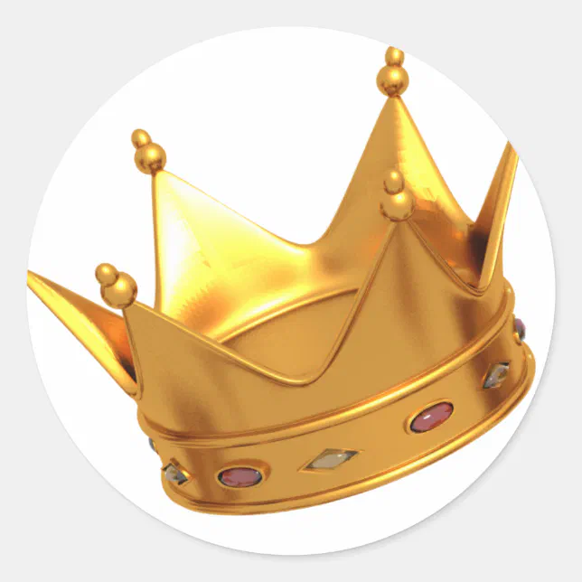 King Crown Sticker | Zazzle