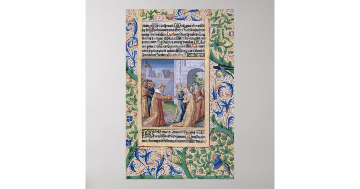 King David coveting Bathsheba Poster | Zazzle