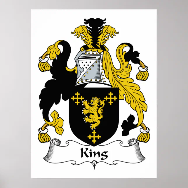 King Family Crest Poster | Zazzle