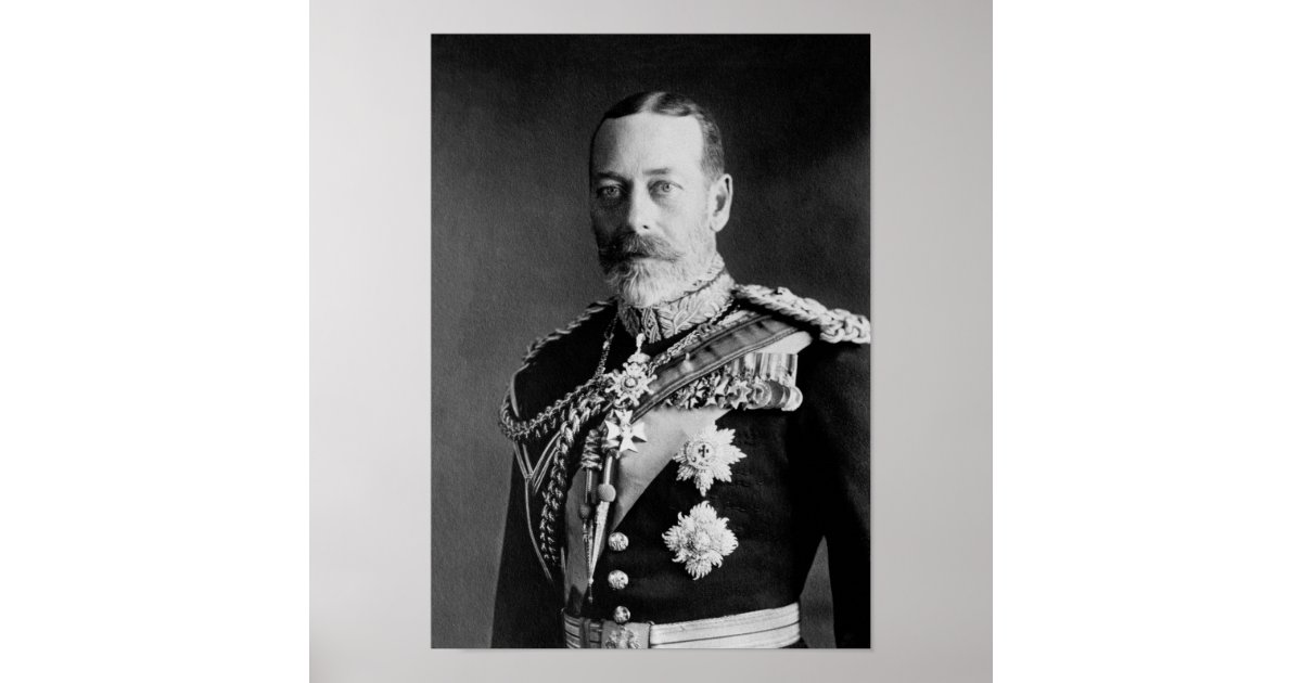 King George Portrait - 1923 Poster | Zazzle