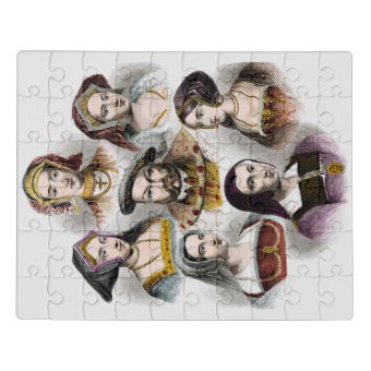 King Henry VIII of England | His Six Wives Jigsaw Puzzle | Zazzle