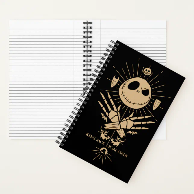 King Jack Skellington Vintage Tarot Graphic Notebook | Zazzle