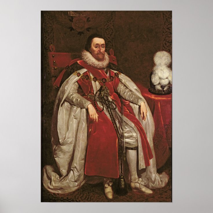 King James I of England and VI of Scotland, 1621 Poster | Zazzle