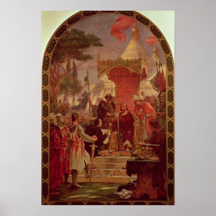 King John Granting the Magna Carta in 1215, 1900 Poster | Zazzle.com