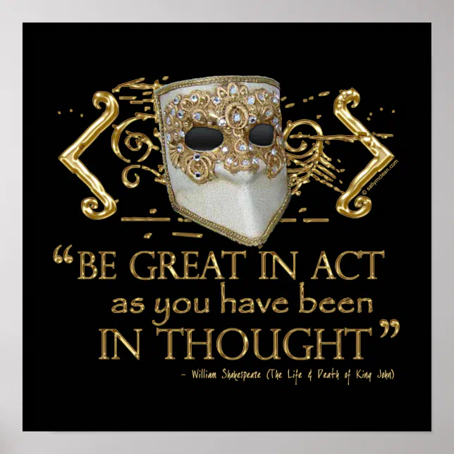 King John Quote (Gold Edition) Poster | Zazzle