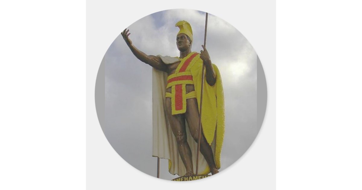 King Kamehameha Classic Round Sticker | Zazzle