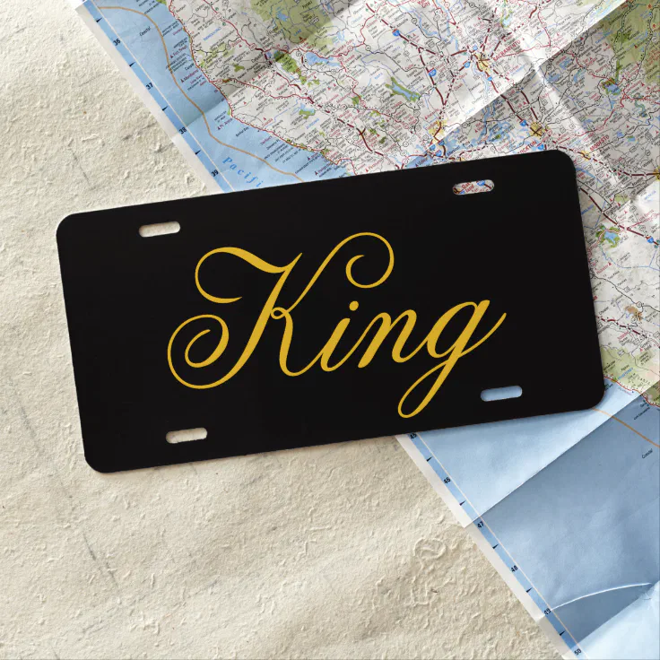 King License Plate | Zazzle