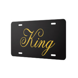King License Plate | Zazzle