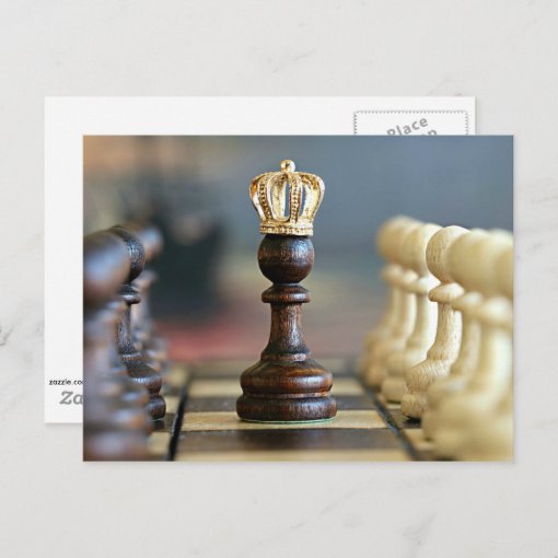 King Me--game of chess Postcard | Zazzle