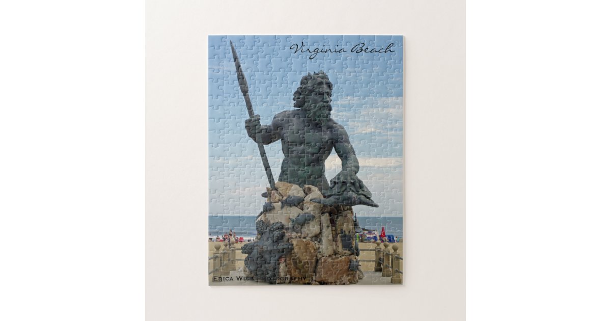 King Neptune in Virginia Beach Jigsaw Puzzle | Zazzle