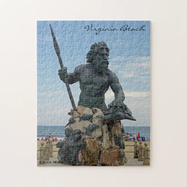 King Neptune in Virginia Beach Jigsaw Puzzle | Zazzle