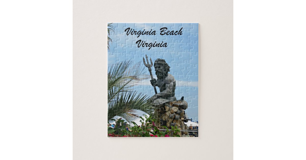King Neptune Park, Virginia Beach, VA Jigsaw Puzzle | Zazzle