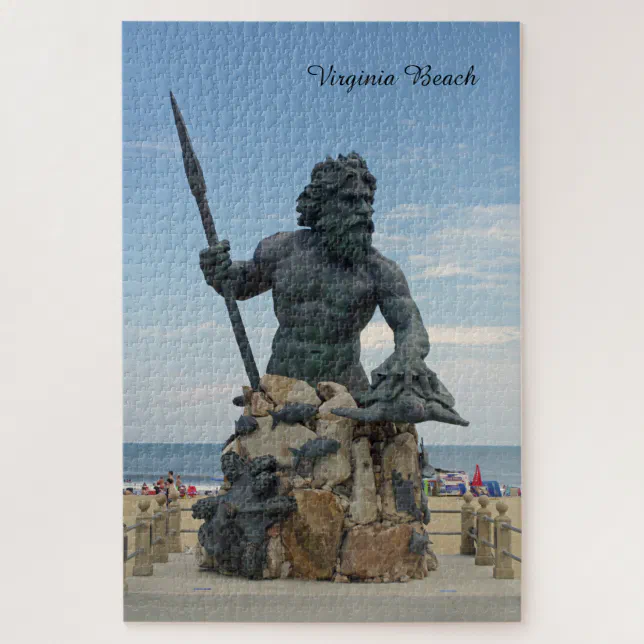 King Neptune Virginia Beach Jigsaw Puzzle | Zazzle