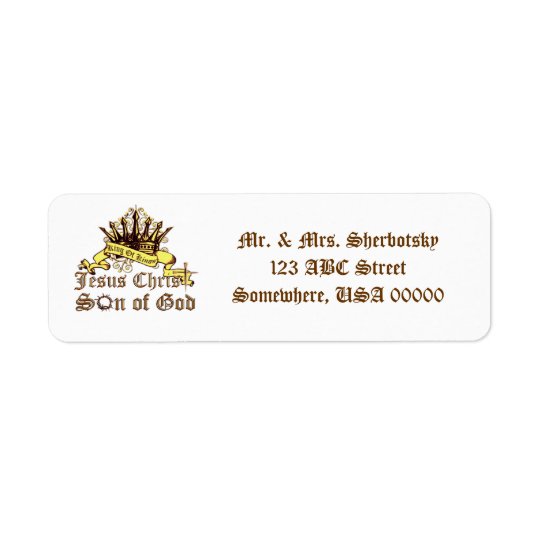 King of Kings Religious Label | Zazzle.com