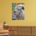King of the Jungle Lion Print Poster Artwork Mural | Zazzle