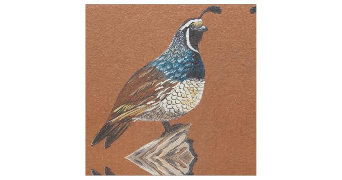 King Quail Fabric | Zazzle.com