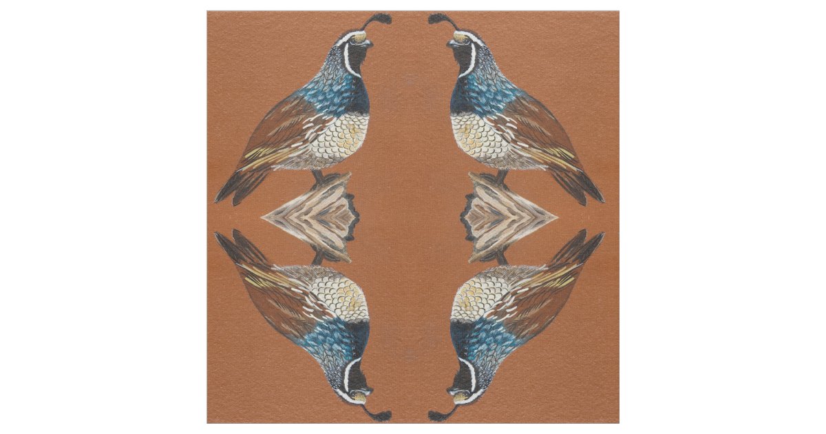 King Quail Fabric | Zazzle.com