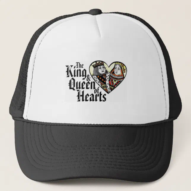 King & Queen of Hearts Logo Cap | Zazzle