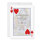 King Queen Playing Card Invitation | Zazzle