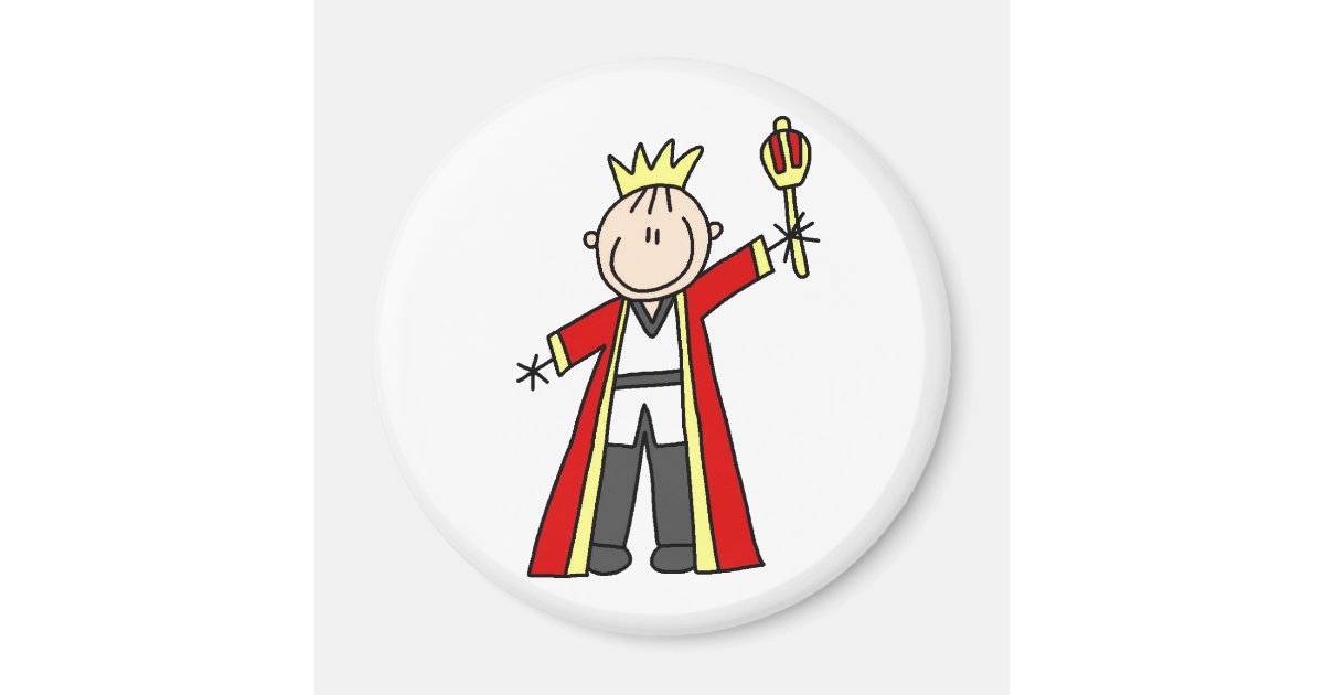 King Stick Figure Magnet | Zazzle