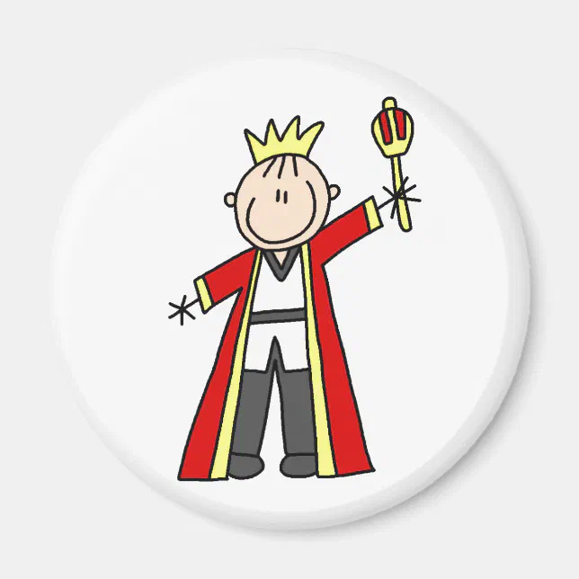 King Stick Figure Magnet | Zazzle