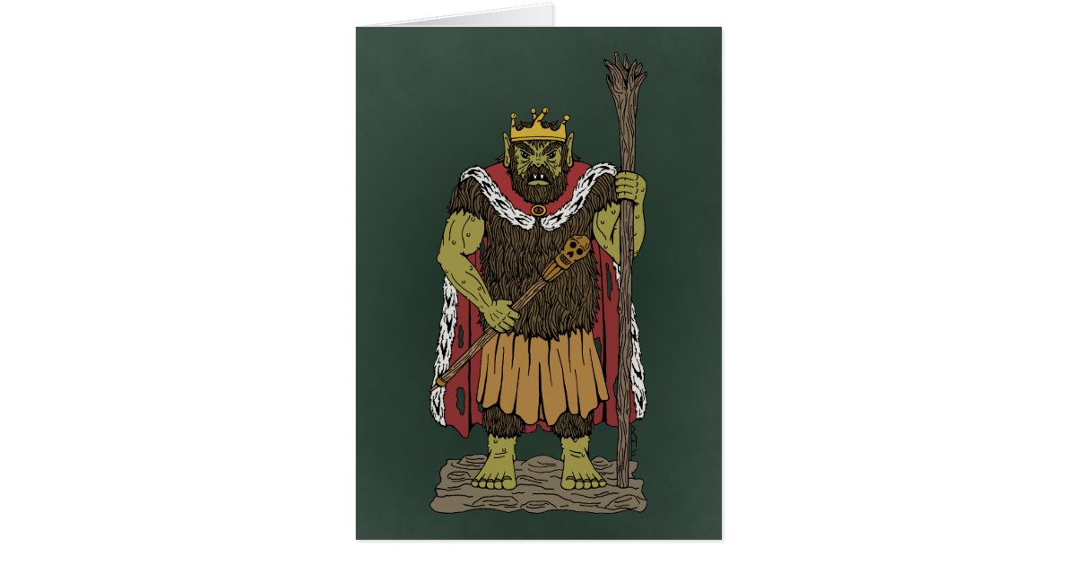 King Troll Greeting Card | Zazzle