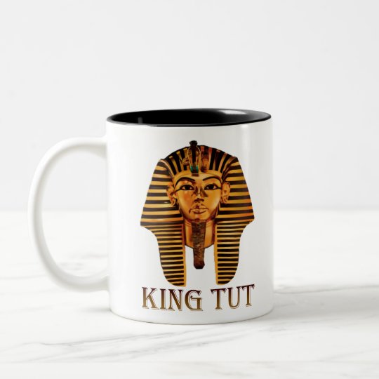 King Tut Golden Mask Two-Tone Coffee Mug | Zazzle.com