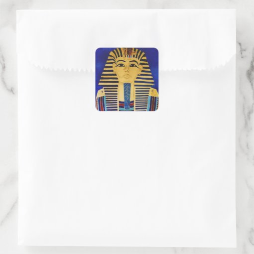 King Tut Tutankhamun art sticker | Zazzle