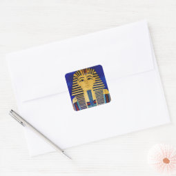 King Tut Tutankhamun art sticker | Zazzle