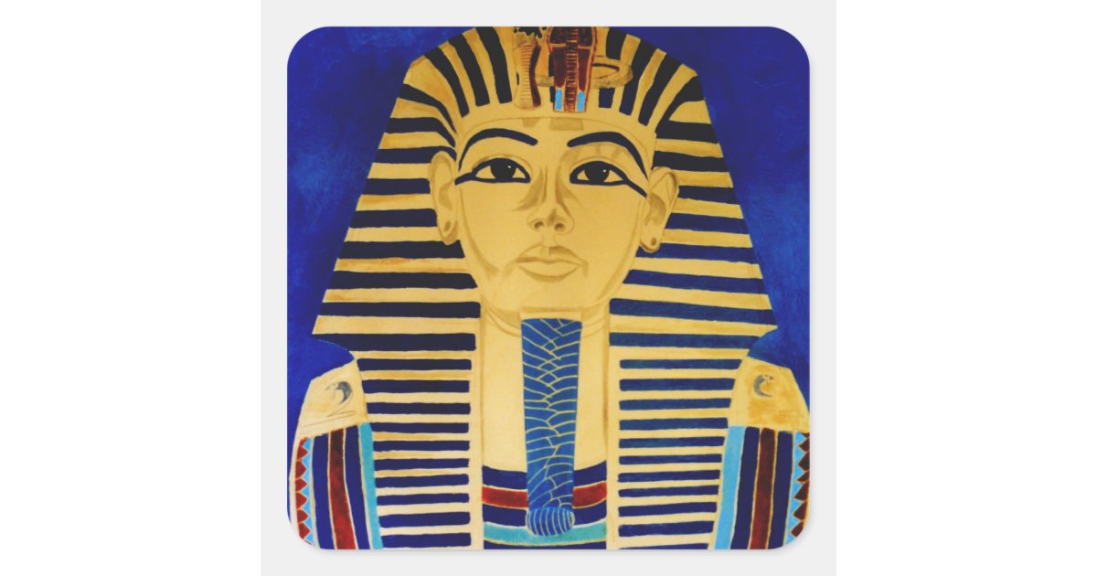 King Tut Tutankhamun art sticker | Zazzle