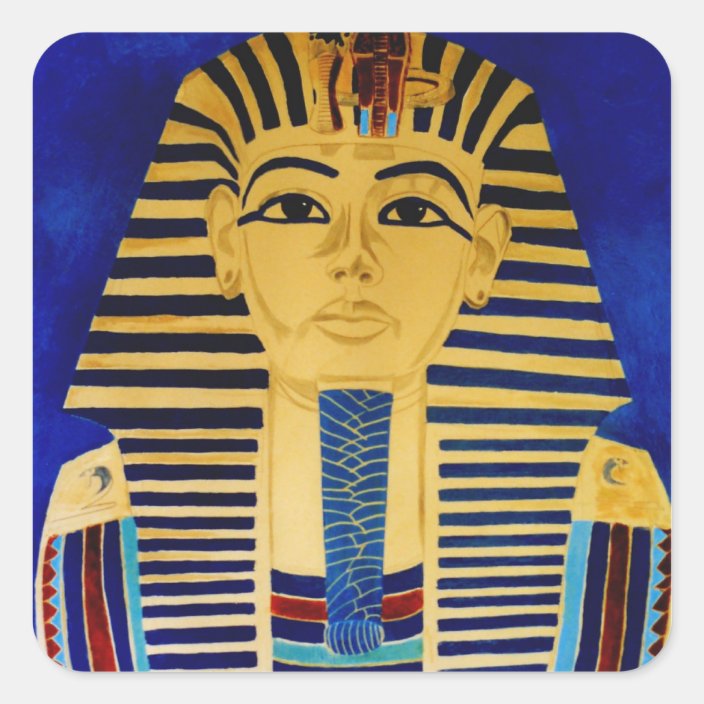 King Tut Tutankhamun art sticker | Zazzle.com