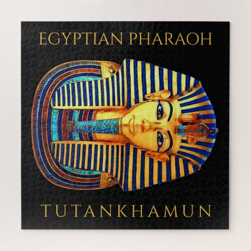 King Tutankhamun Ancient Egyptian Pharaoh Jigsaw Puzzle | Zazzle
