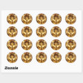 King Tutankhamun, Gold Mask Classic Round Sticker | Zazzle