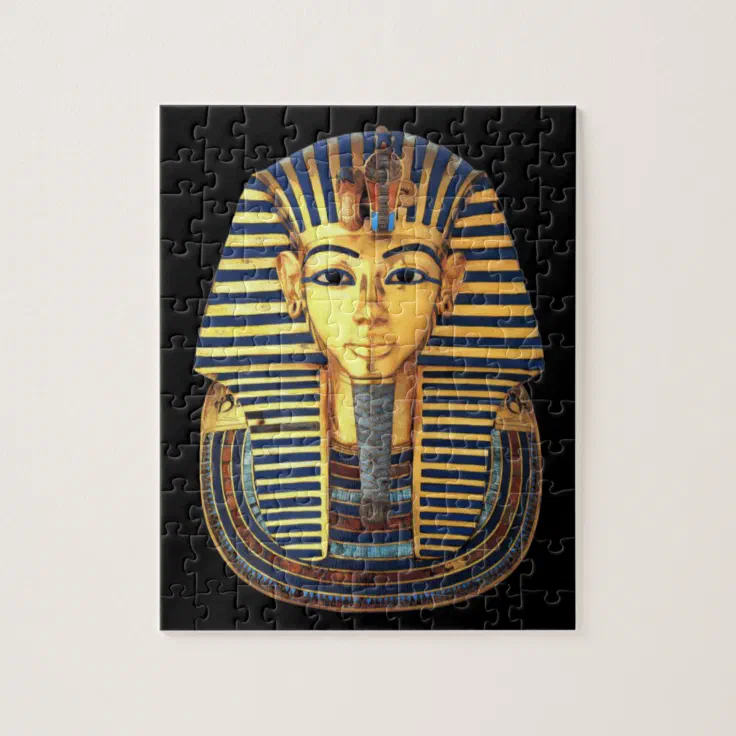 King Tutankhamun, Gold Mask Jigsaw Puzzle | Zazzle